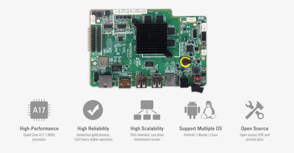 RK3288 ARM Embedded Board LVDS EDP Industrial Control Motherboard (DB5G) - Geniatech Store